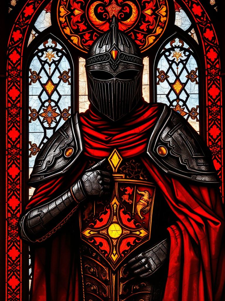 Mage | Stained Glass Wallpaper