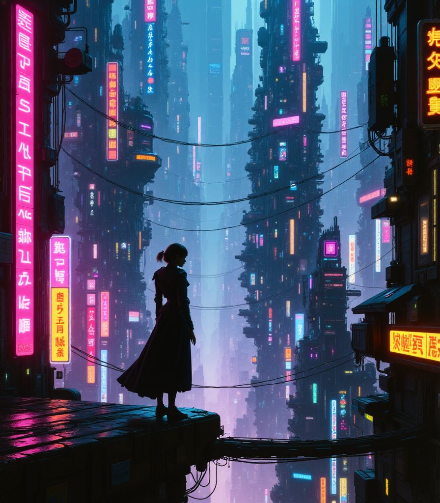 Neon Cyberpunk City | Mage