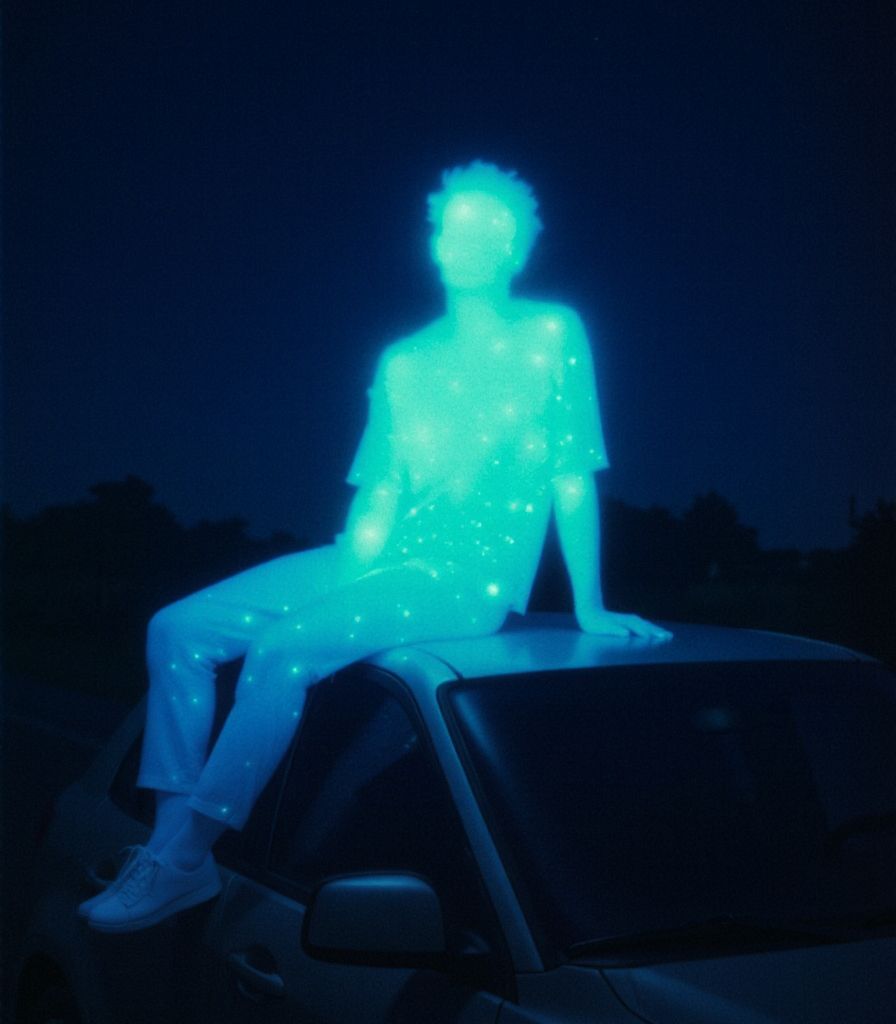 Neon Spectral Portrait | Mage