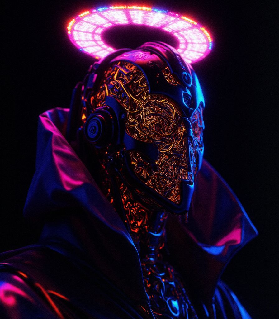 Neon Glow Portrait | Mage